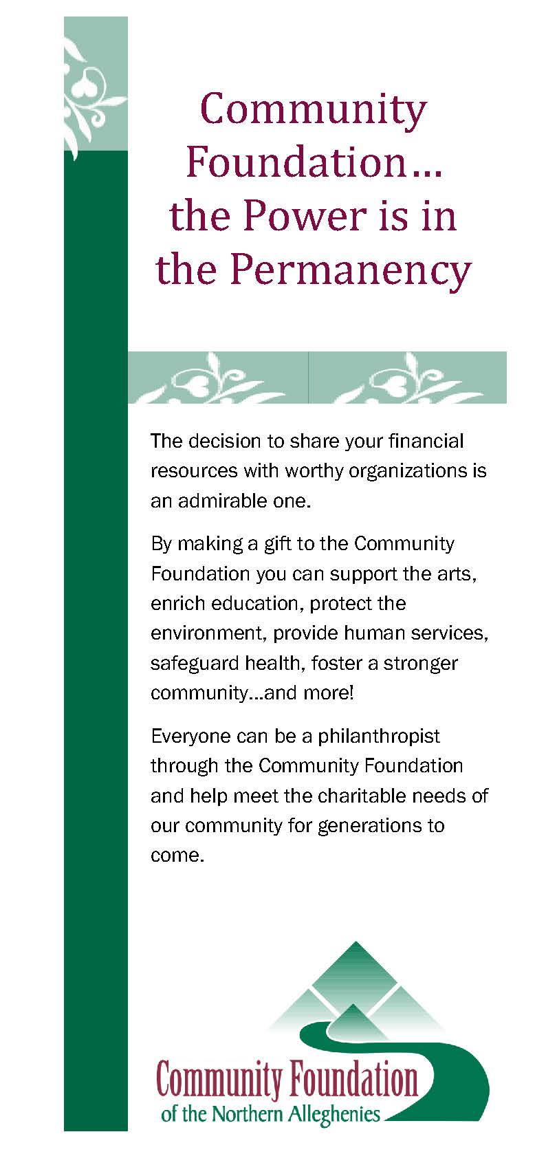 Publications – McKean County Community Foundation