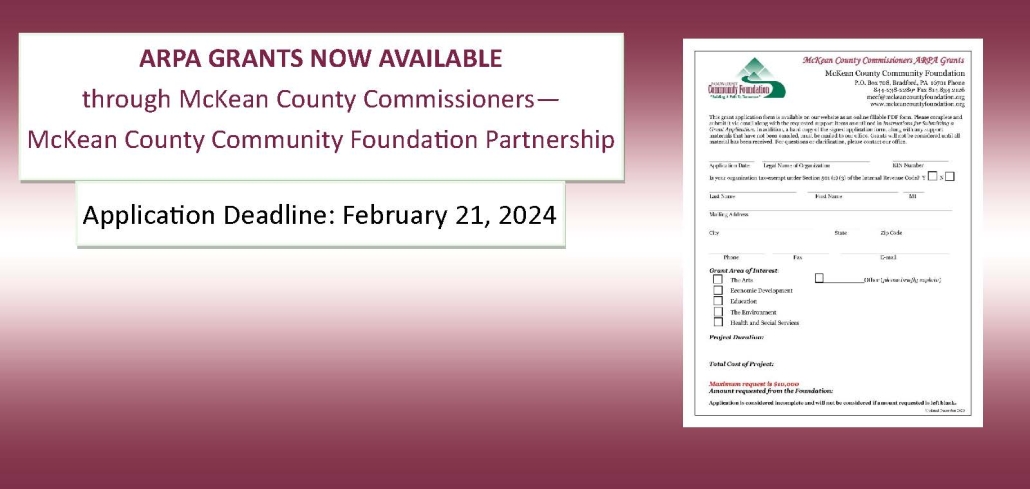 McKean County Community Foundation – Building A Path To Tomorrow